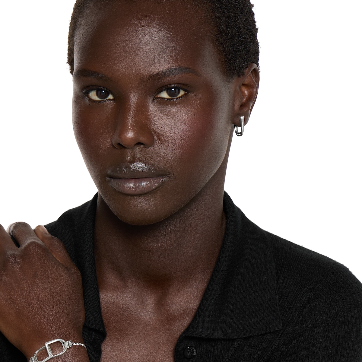Gucci Staffa small hoop earrings in 925 sterling silver | GUCCI® US