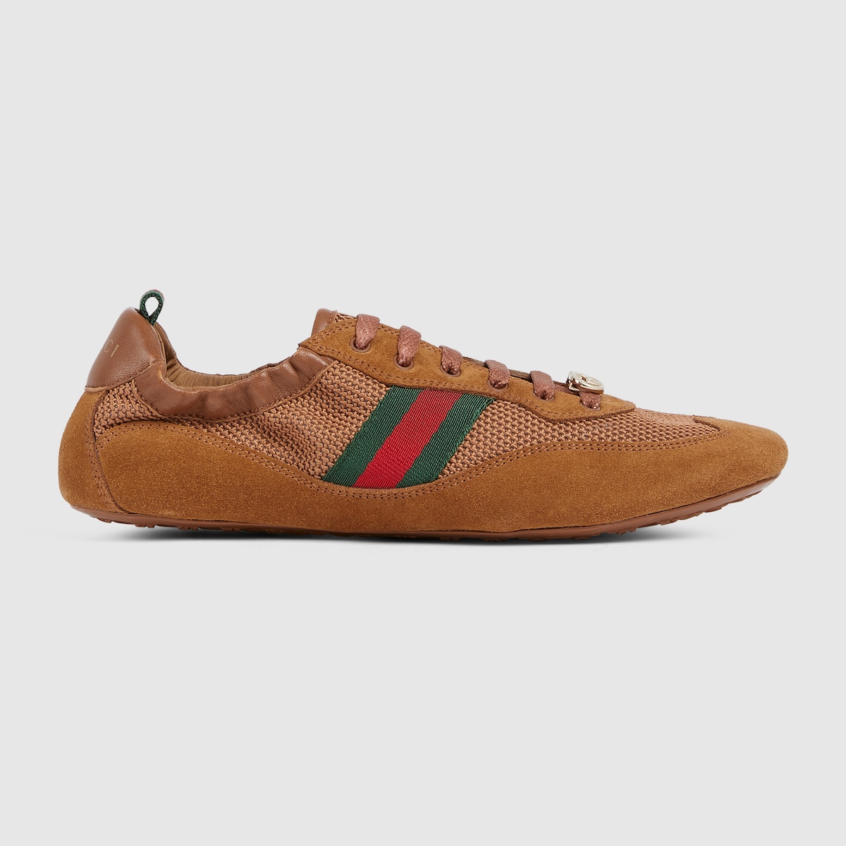Women's Gucci Shift trainers in brown fabric | GUCCI® CH