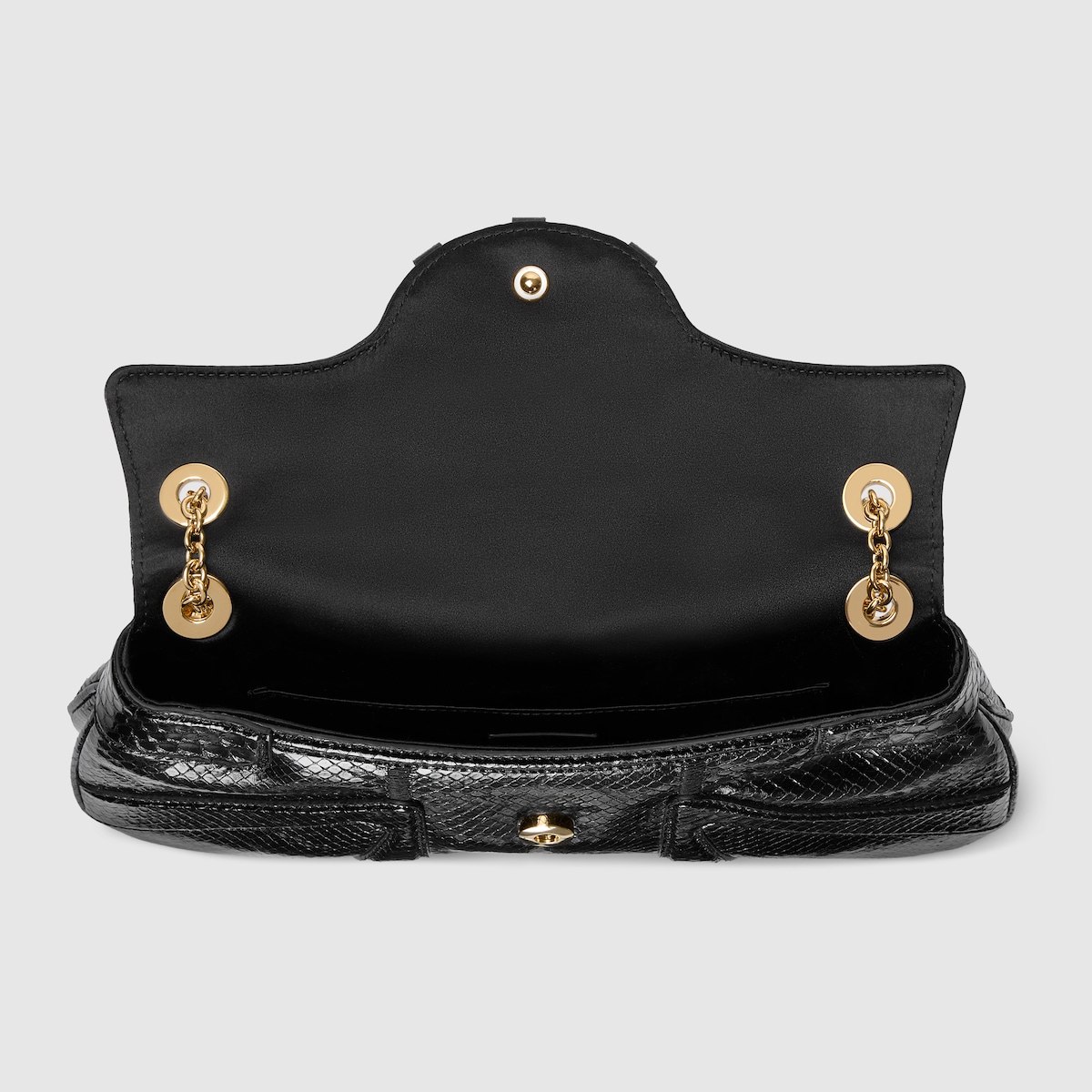 Python evening shoulder bag in black | GUCCI® US