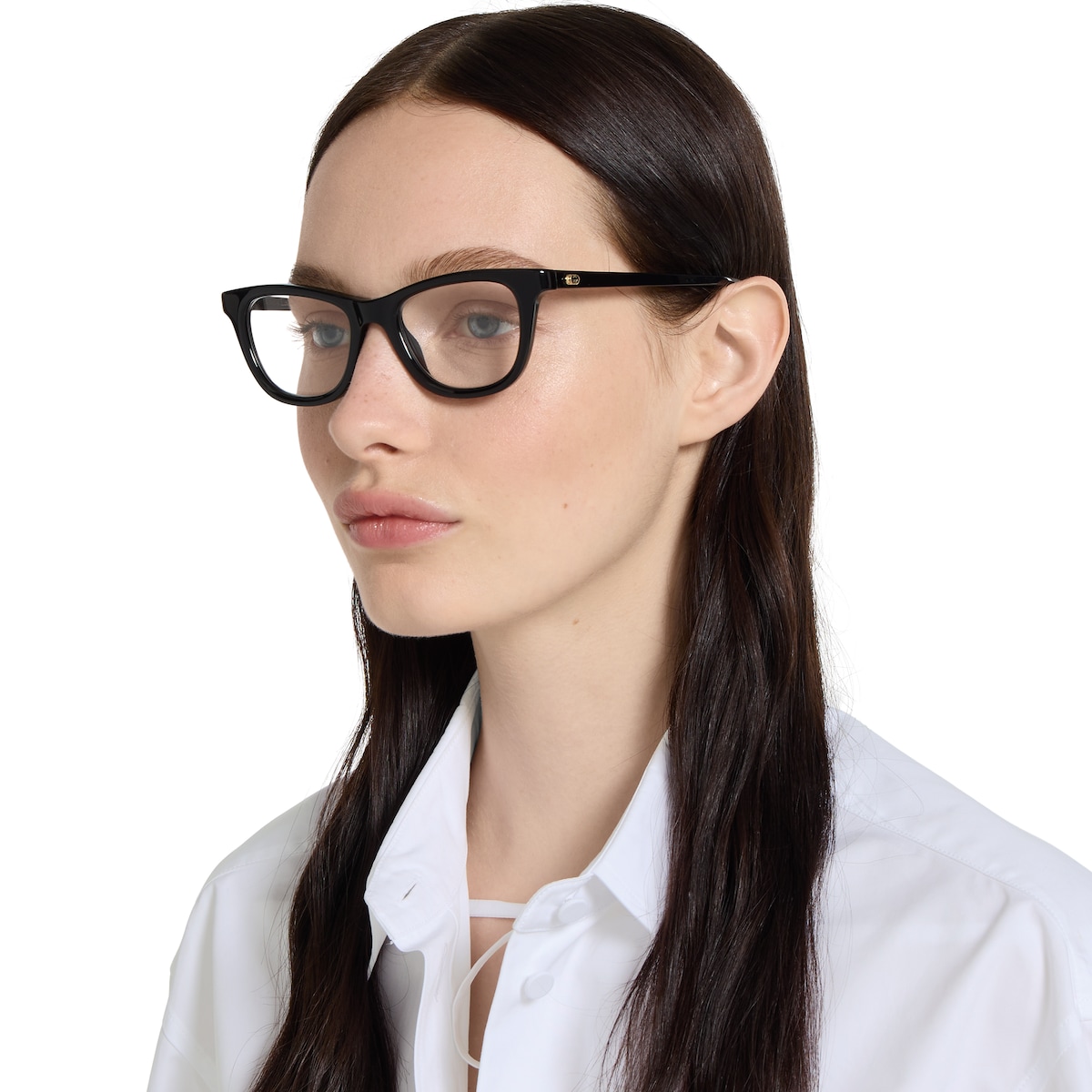 Cat eye optical frame in black | GUCCI® US