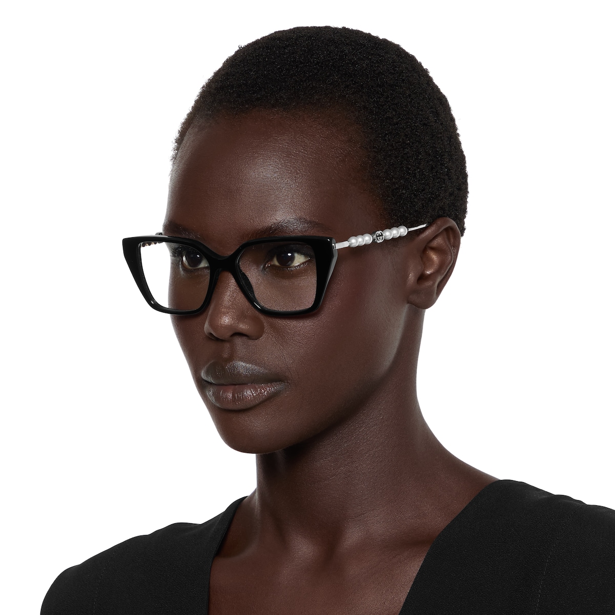 Cat eye optical frame in black | GUCCI® US