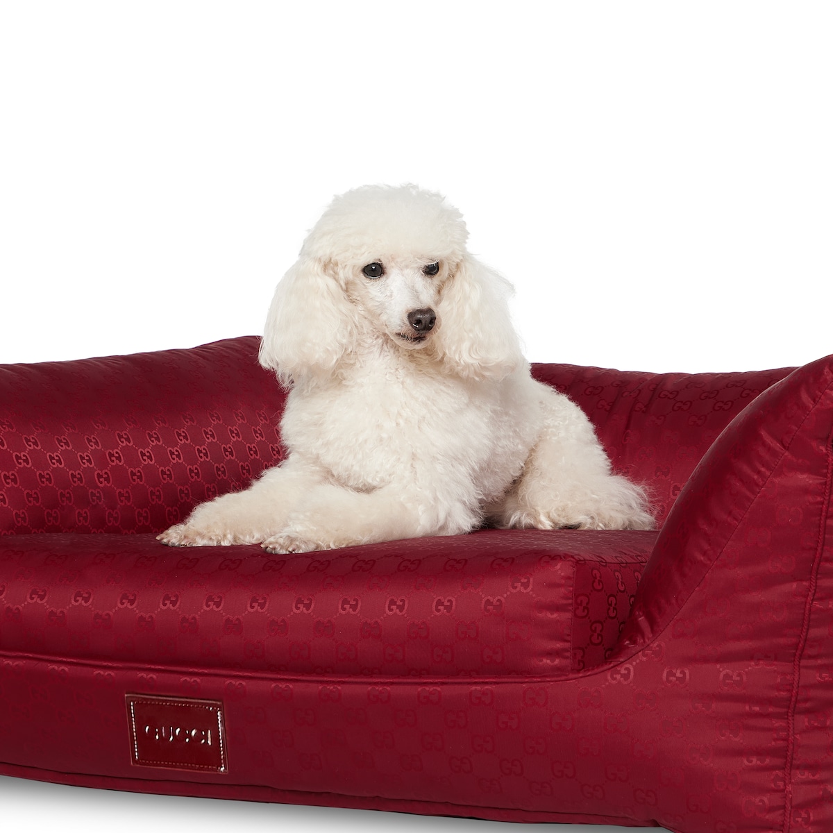 GG nylon pet bed in Rosso Ancora red | GUCCI® US