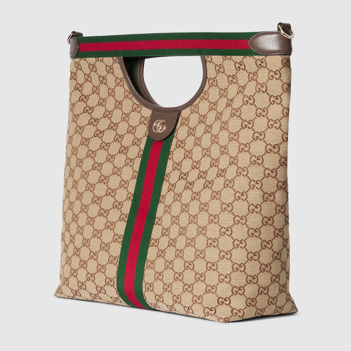 Gucci Giglio large tote bag in beige and brown GG canvas | GUCCI® SG