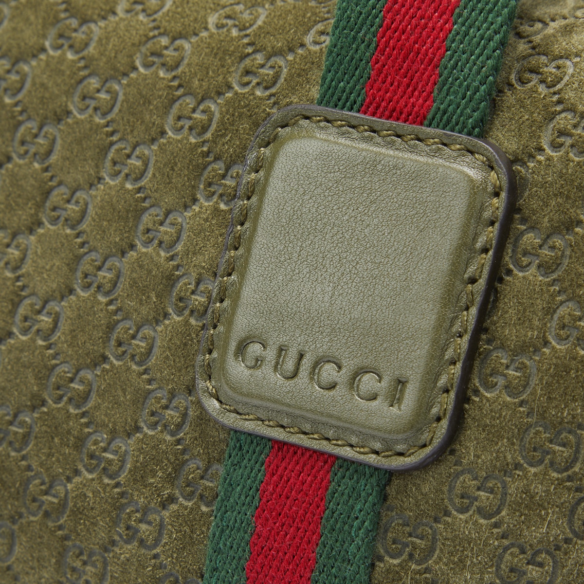 Gucci Mini GG handbag in green GG suede | GUCCI® UK