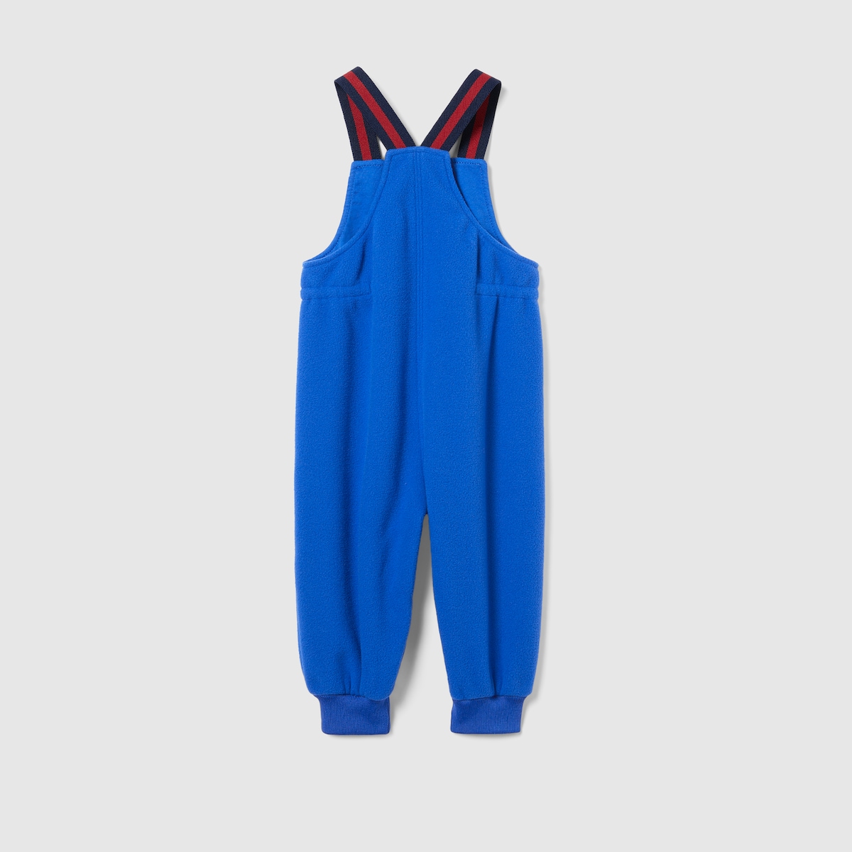 Baby fleece overall in blue | GUCCI® US