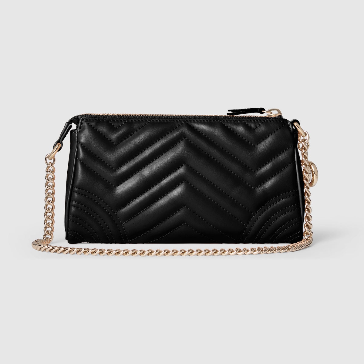 GG Marmont small shoulder bag in black leather | GUCCI® US
