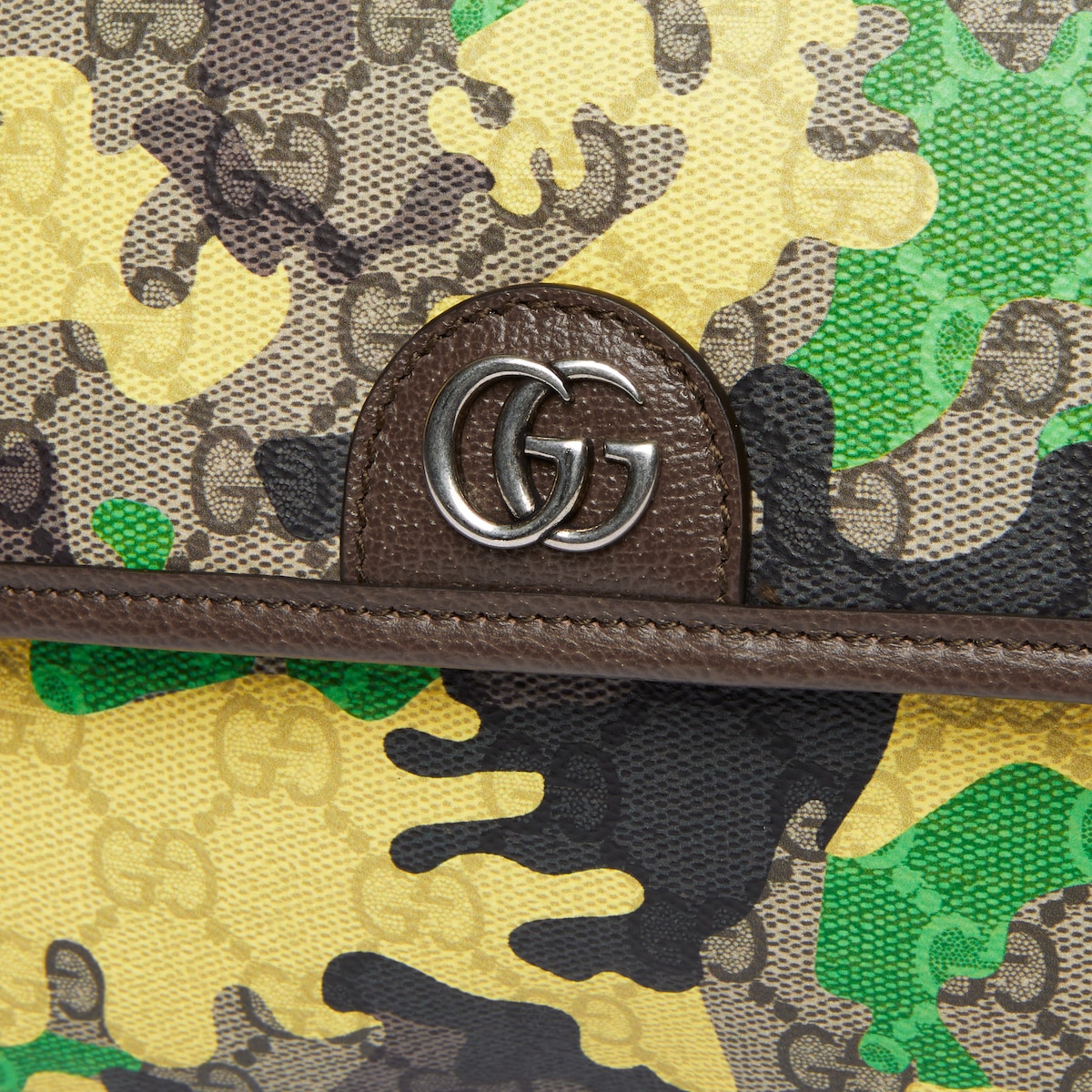 Small GG belt bag in green and yellow GG fabric | GUCCI® CA