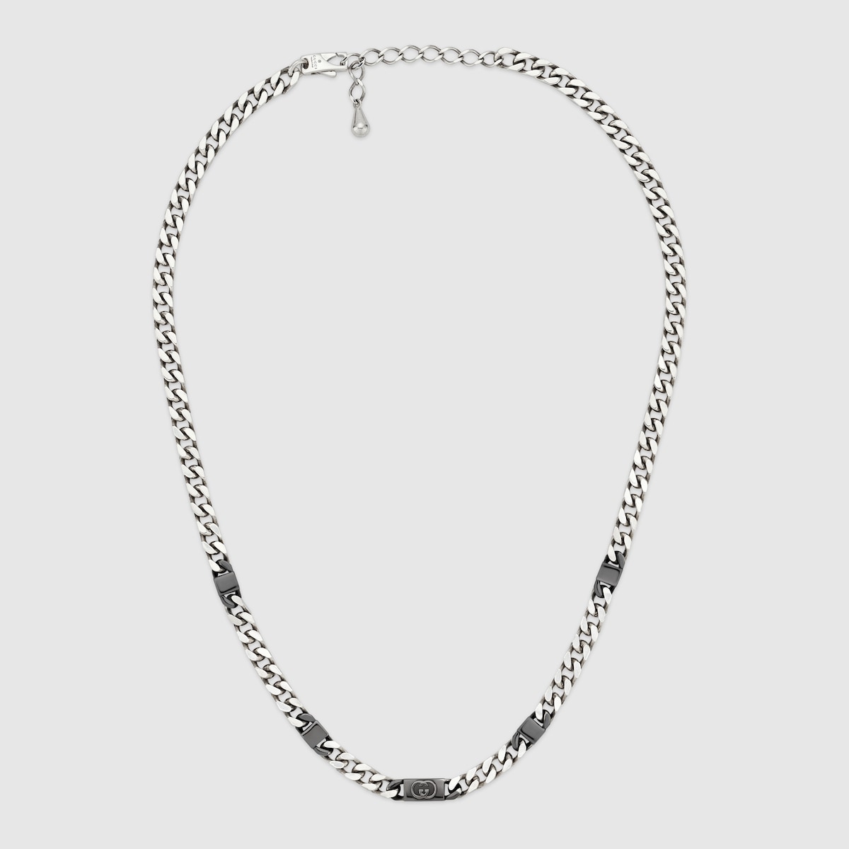 Gucci Interlocking necklace in 925 sterling silver | GUCCI® US