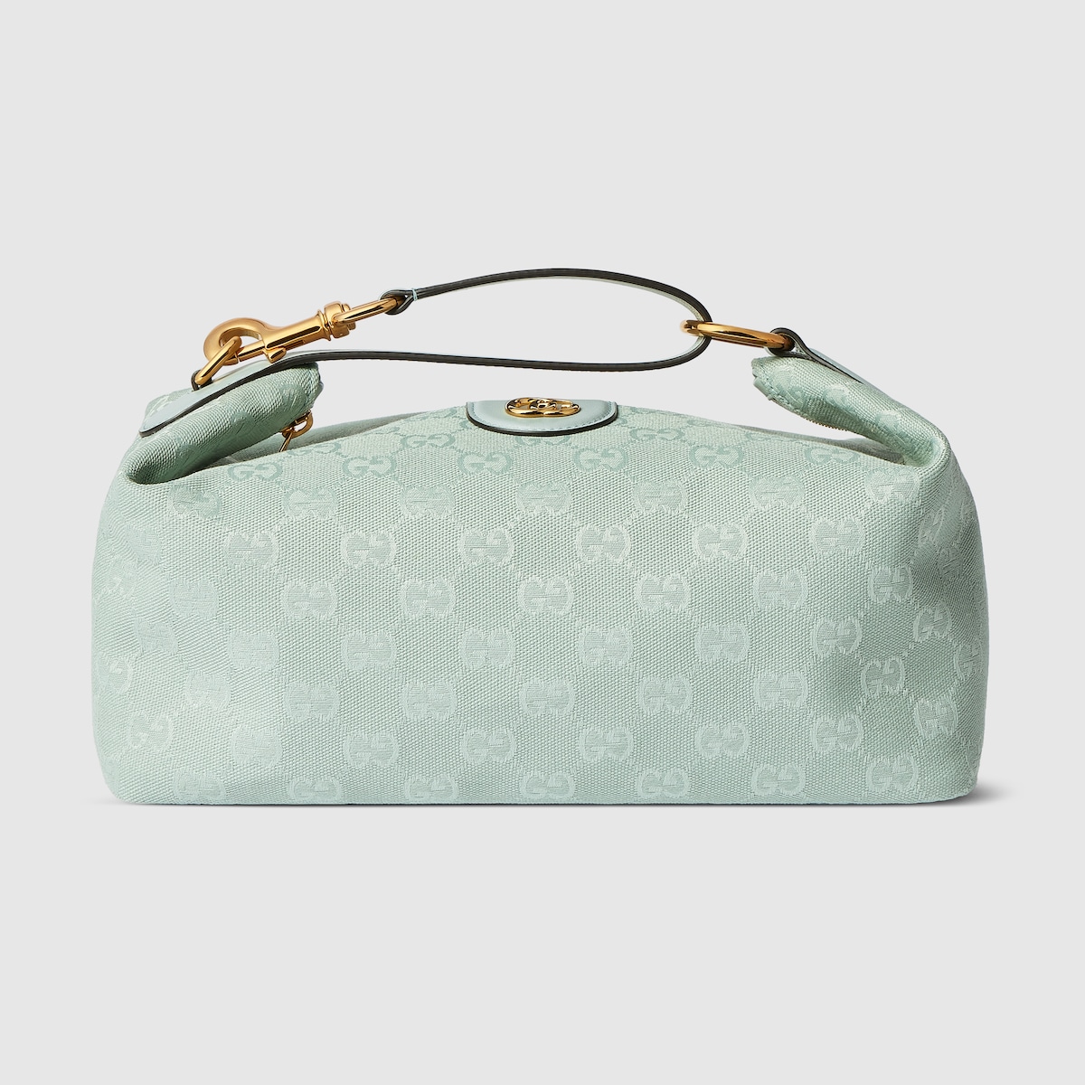 Gucci Vanity系列中号手提包 in 冰蓝色GG帆布 | GUCCI® ES