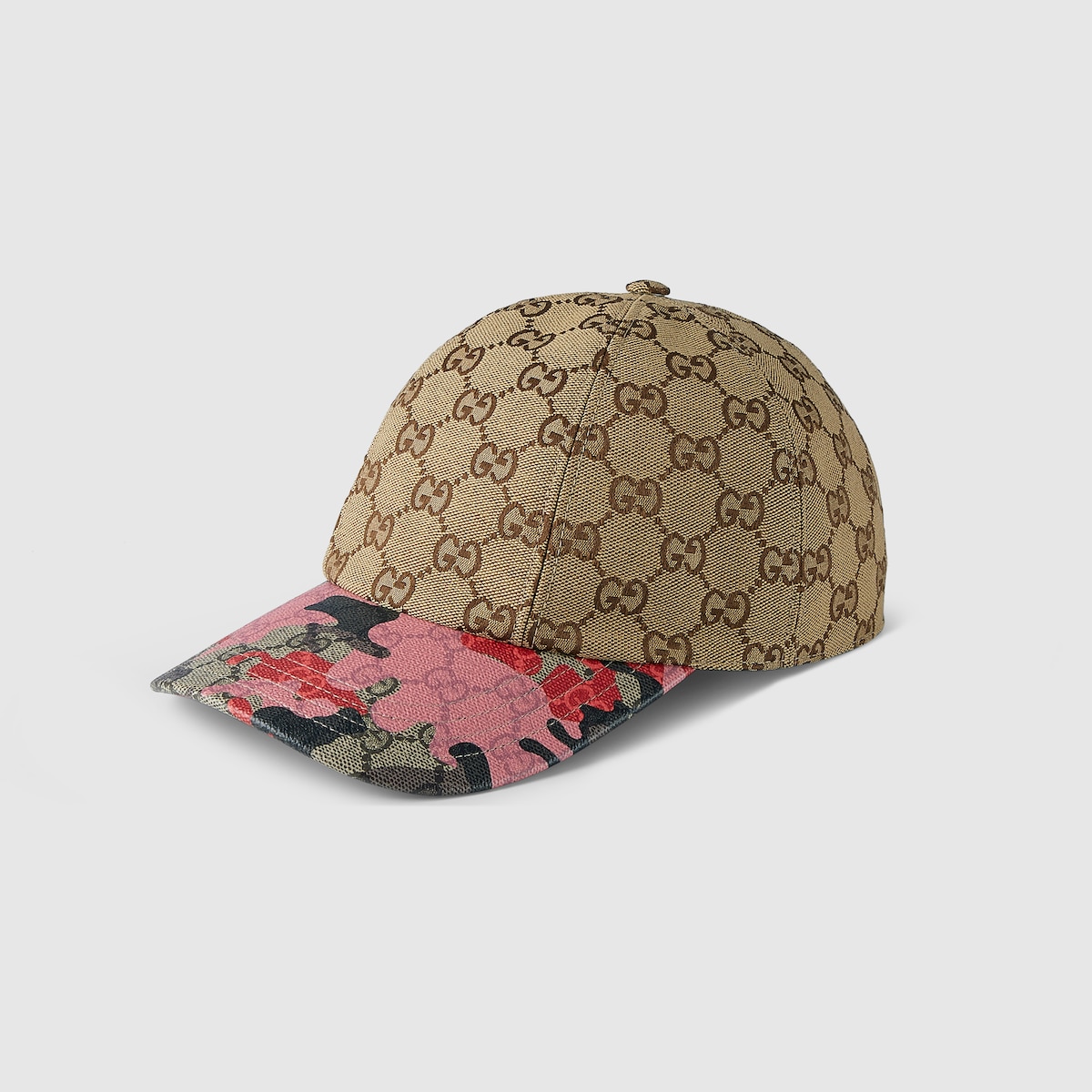 GG canvas baseball hat in beige and dark brown | GUCCI® NZ