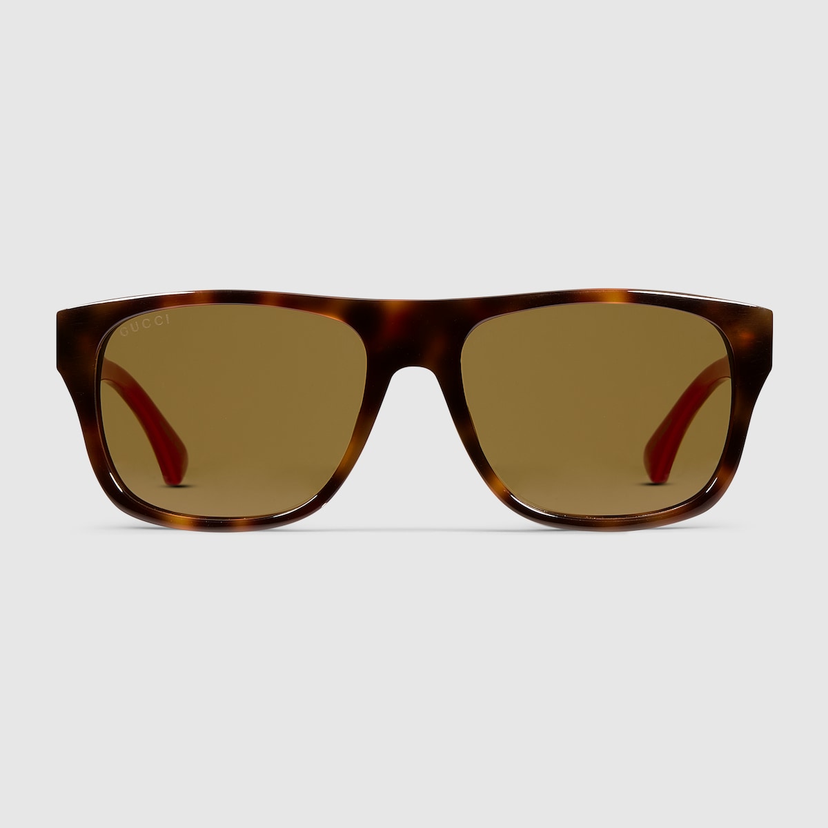Square frame sunglasses in brown | GUCCI® US