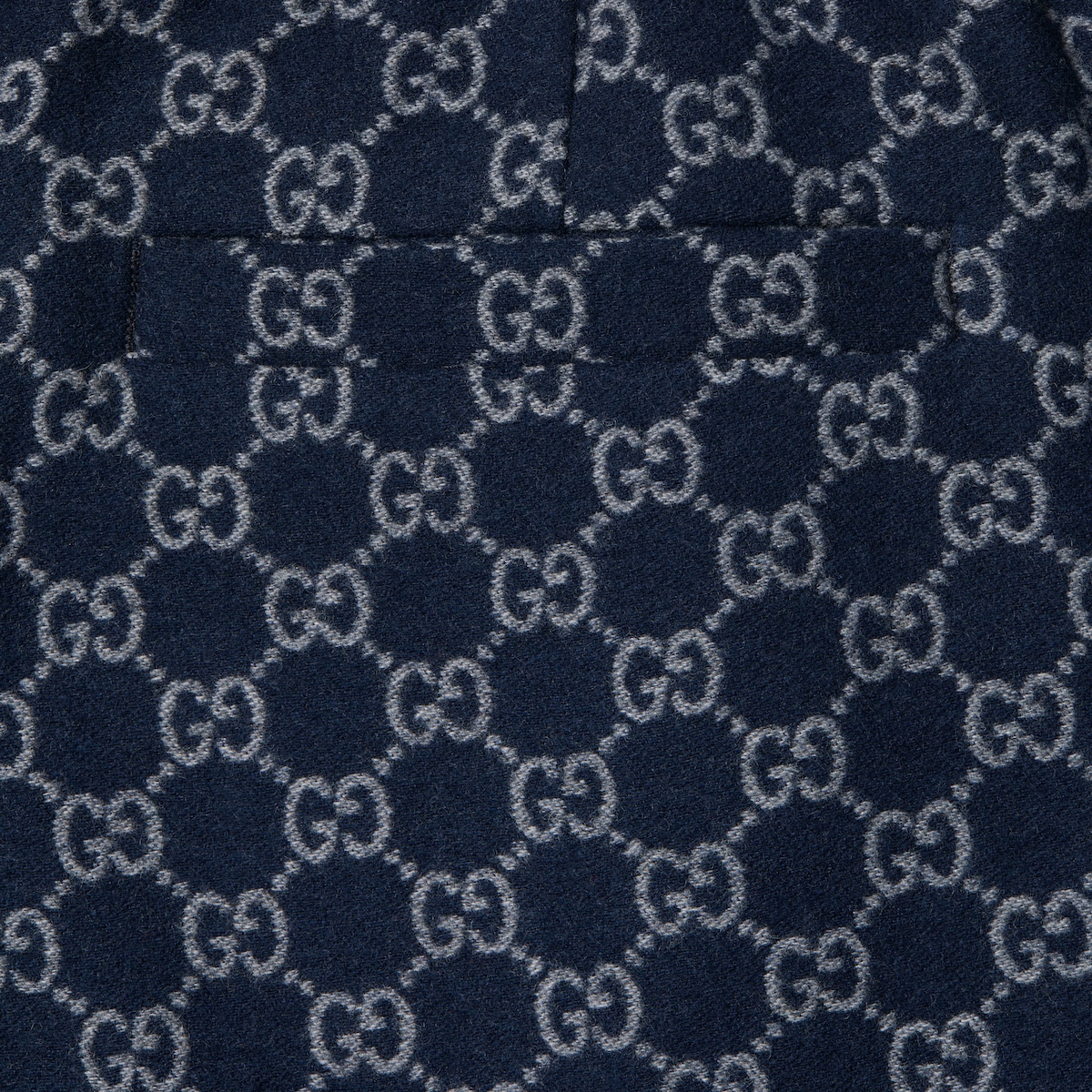 GG brushed flannel pant in blue and light blue | GUCCI® NZ