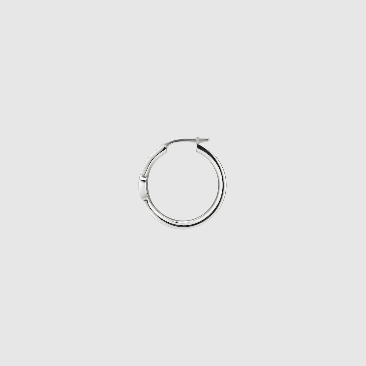 Gucci Interlocking hoop earrings in 925 sterling silver | GUCCI® US