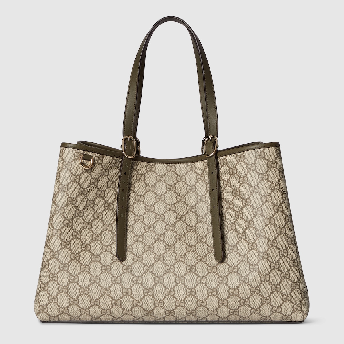 GG Emblem large tote bag in beige and brown GG fabric | GUCCI® DK