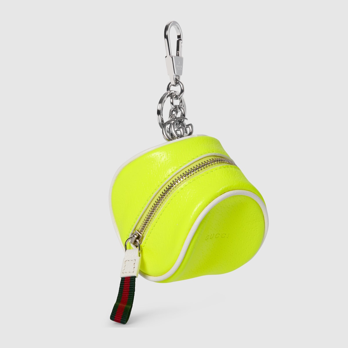 Coin wallet in acid green leather | GUCCI® PT