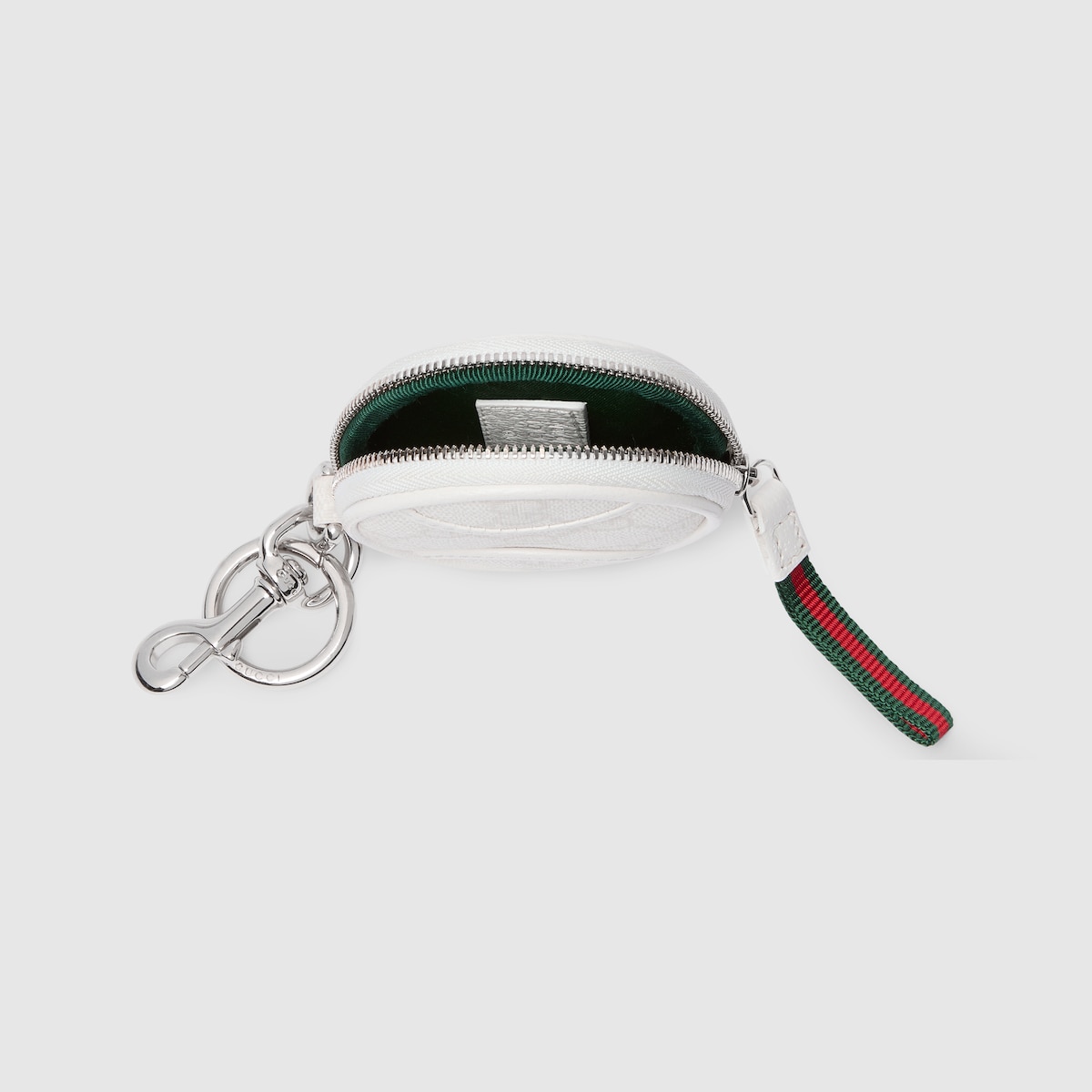 Tennis ball-shaped coin wallet in white soft GG Supreme | GUCCI® PT