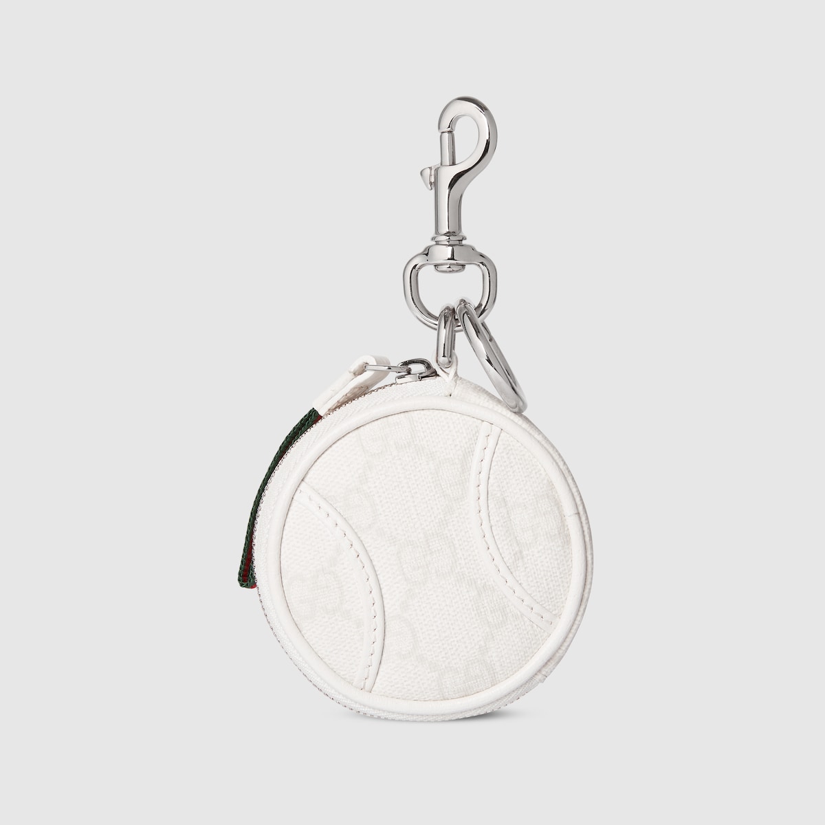 Tennis ball-shaped coin wallet in white soft GG Supreme | GUCCI® US