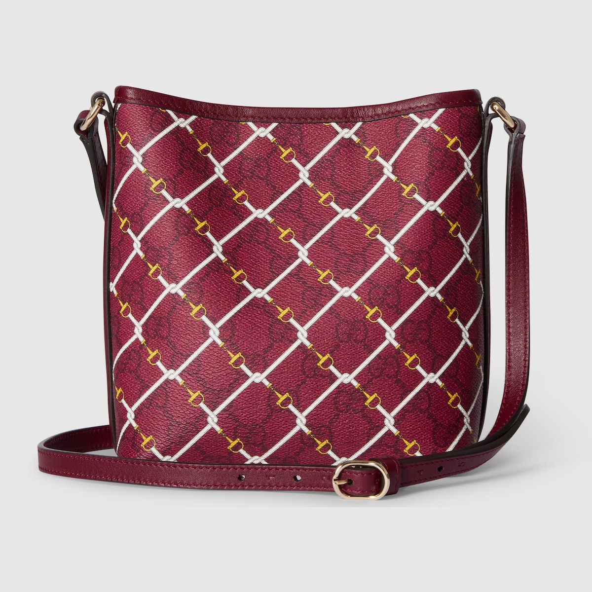 Printed GG mini bag in red and pink GG fabric | GUCCI® US