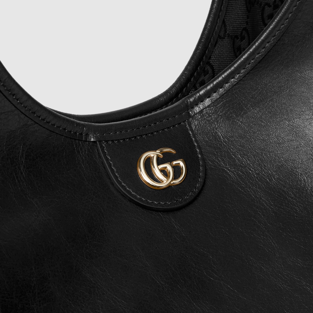 Gucci Giglio系列大号托特包 in 黑色皮革 | GUCCI® DE