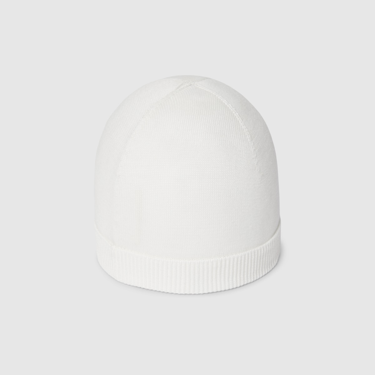 Bonnet pour bébé en coton fin en blanc cassé | GUCCI® FR