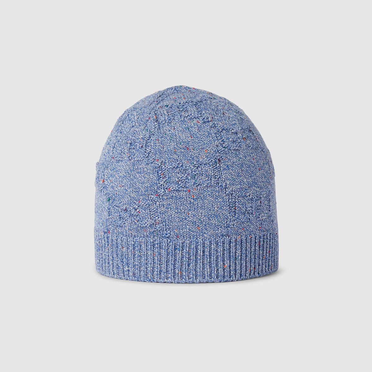 Baby GG cotton jacquard hat in light blue | GUCCI® ZA
