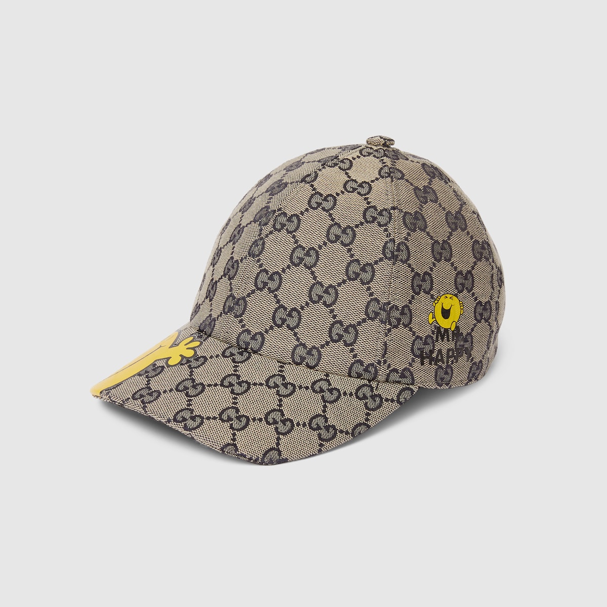 Children's GG canvas baseball hat in beige and blue | GUCCI® CA