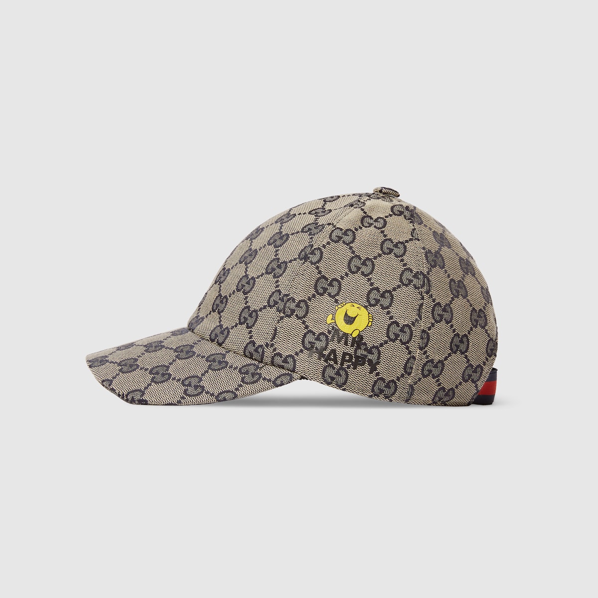 Children's GG canvas baseball hat in beige and blue | GUCCI® US