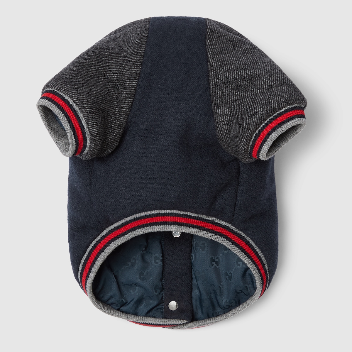 Wool pet coat in dark blue | GUCCI® AU