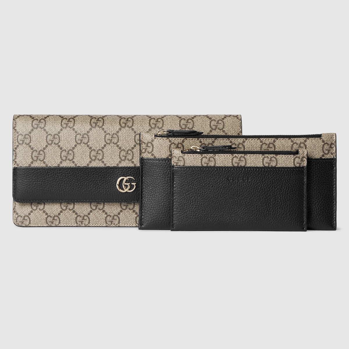 GG Marmont wallet in black leather | GUCCI® US