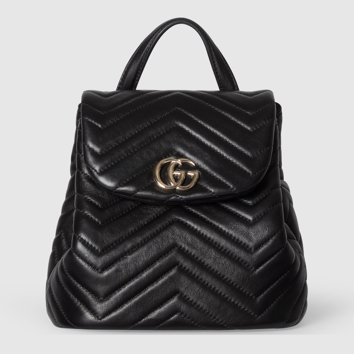 GG Marmont mini backpack in black leather | GUCCI® CZ