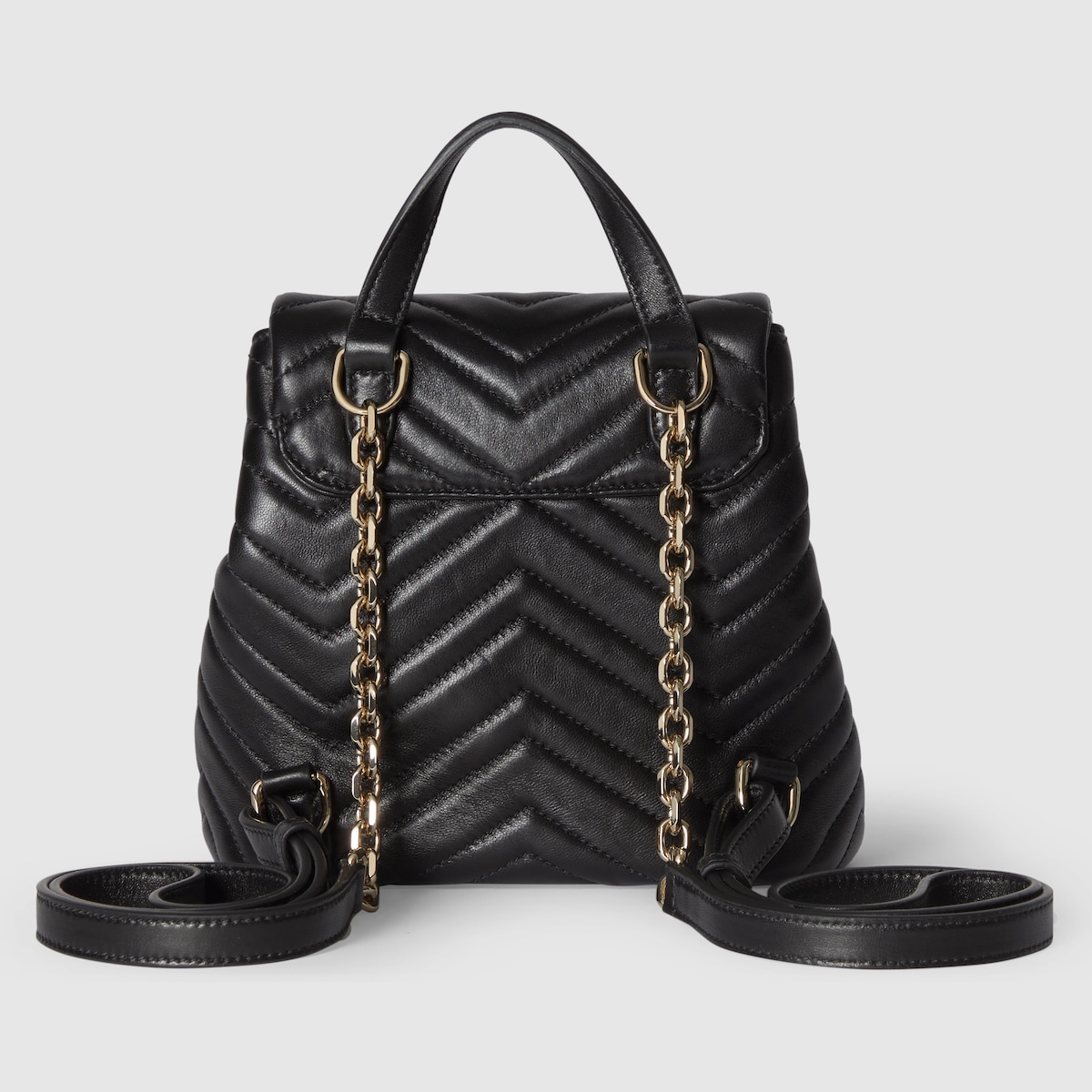 GG Marmont mini backpack in black leather | GUCCI® CZ