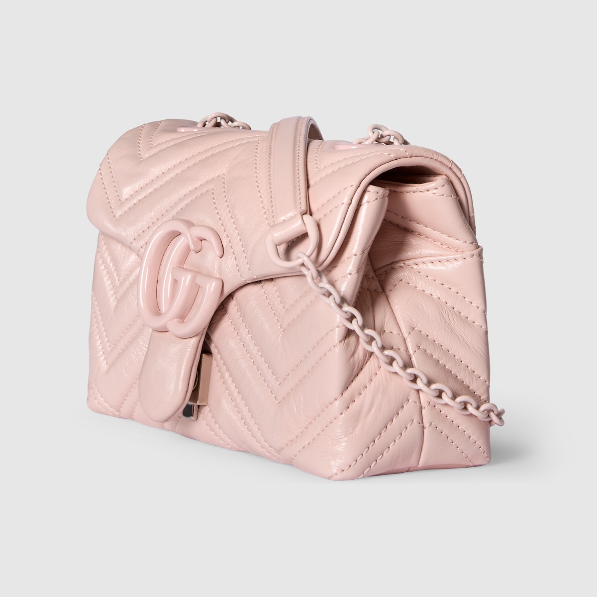 GG Marmont mini shoulder bag in pink leather | GUCCI® AU