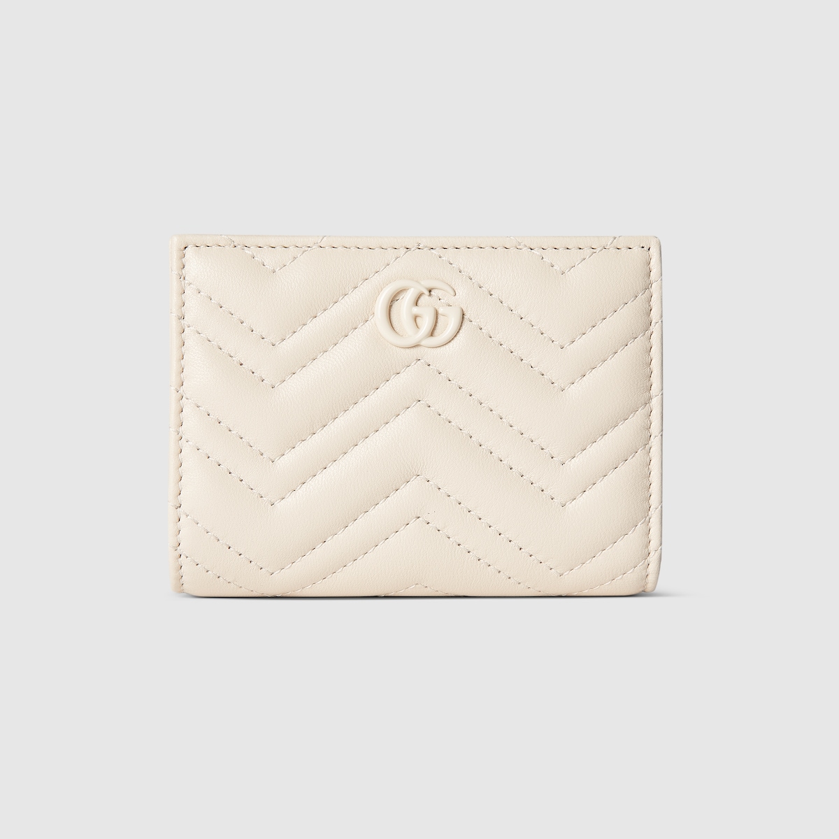 GG Marmont wallet in ivory leather | GUCCI® US