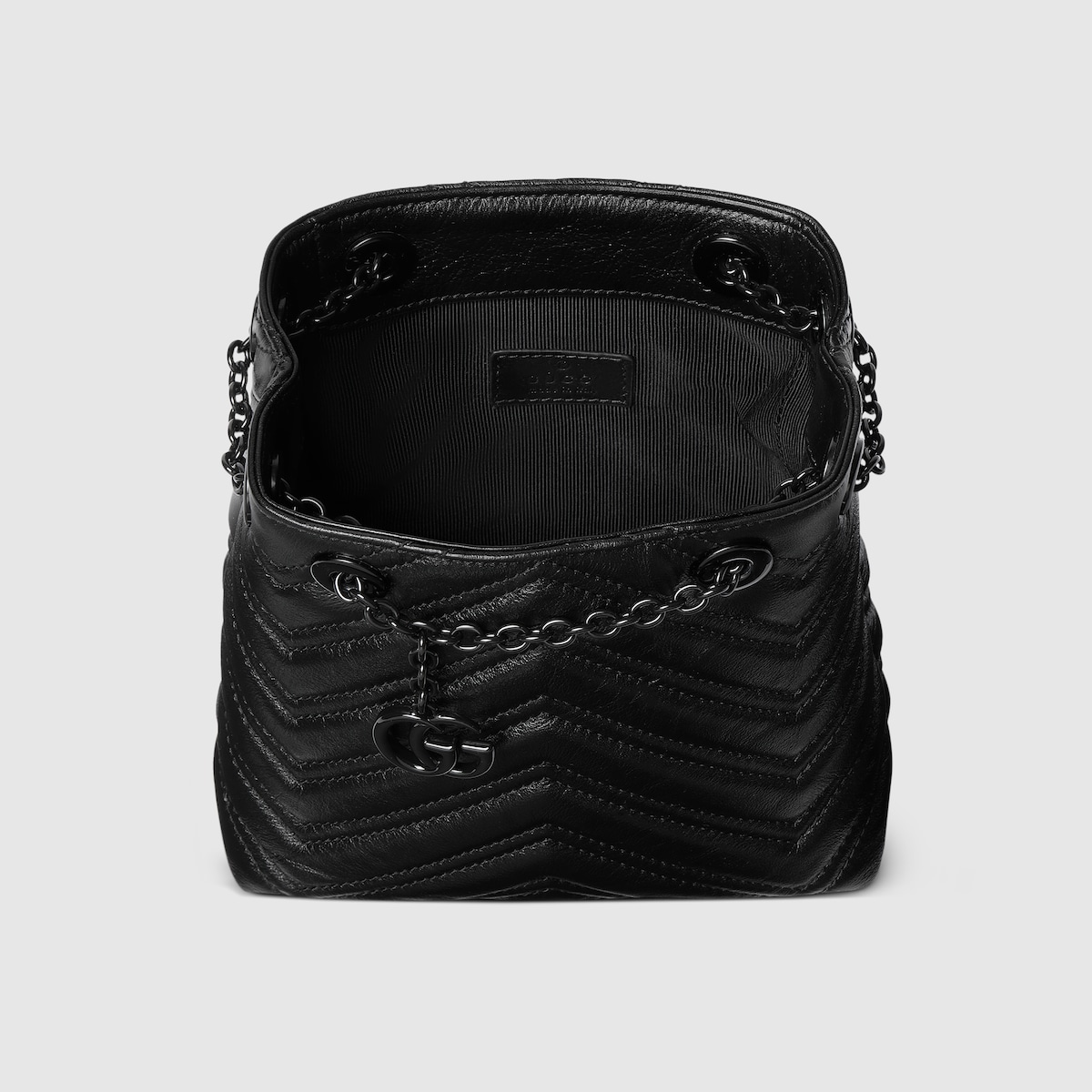 GG Marmont nano bucket bag in black leather | GUCCI® US