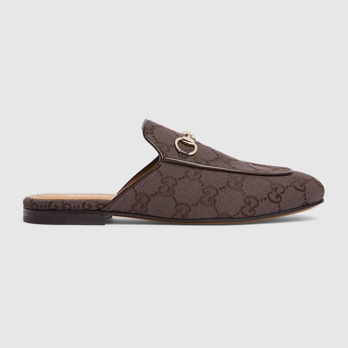 Women's Princetown slipper in dark brown GG canvas | GUCCI® US