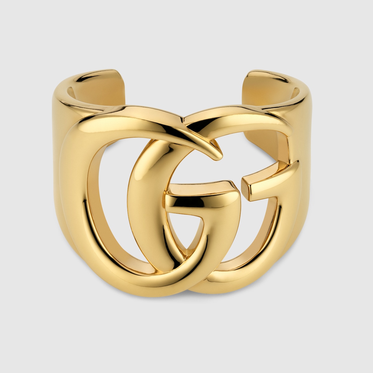 GG Marmont cuff bracelet in gold-toned brass | GUCCI® US