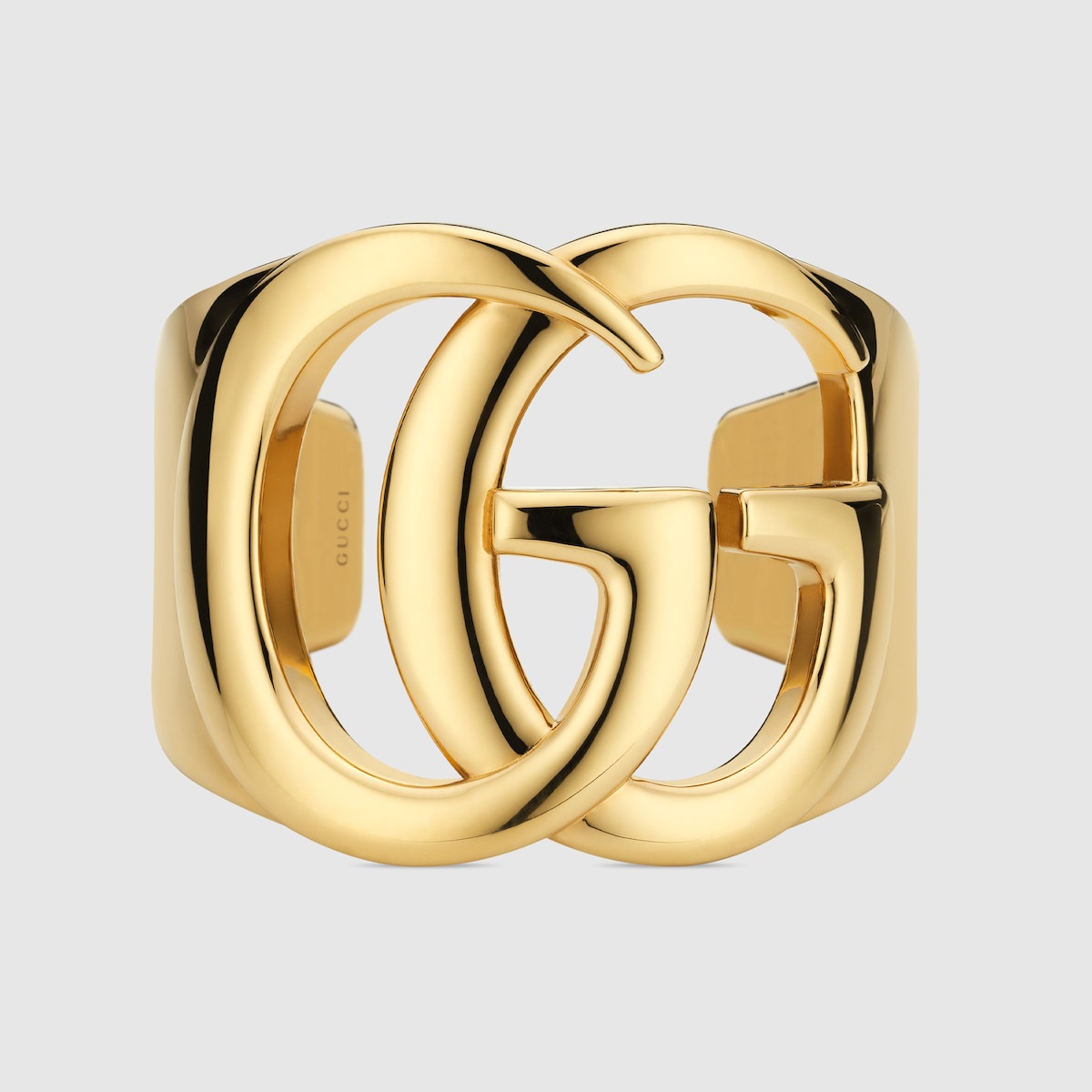 GG Marmont cuff bracelet in gold-toned brass | GUCCI® US