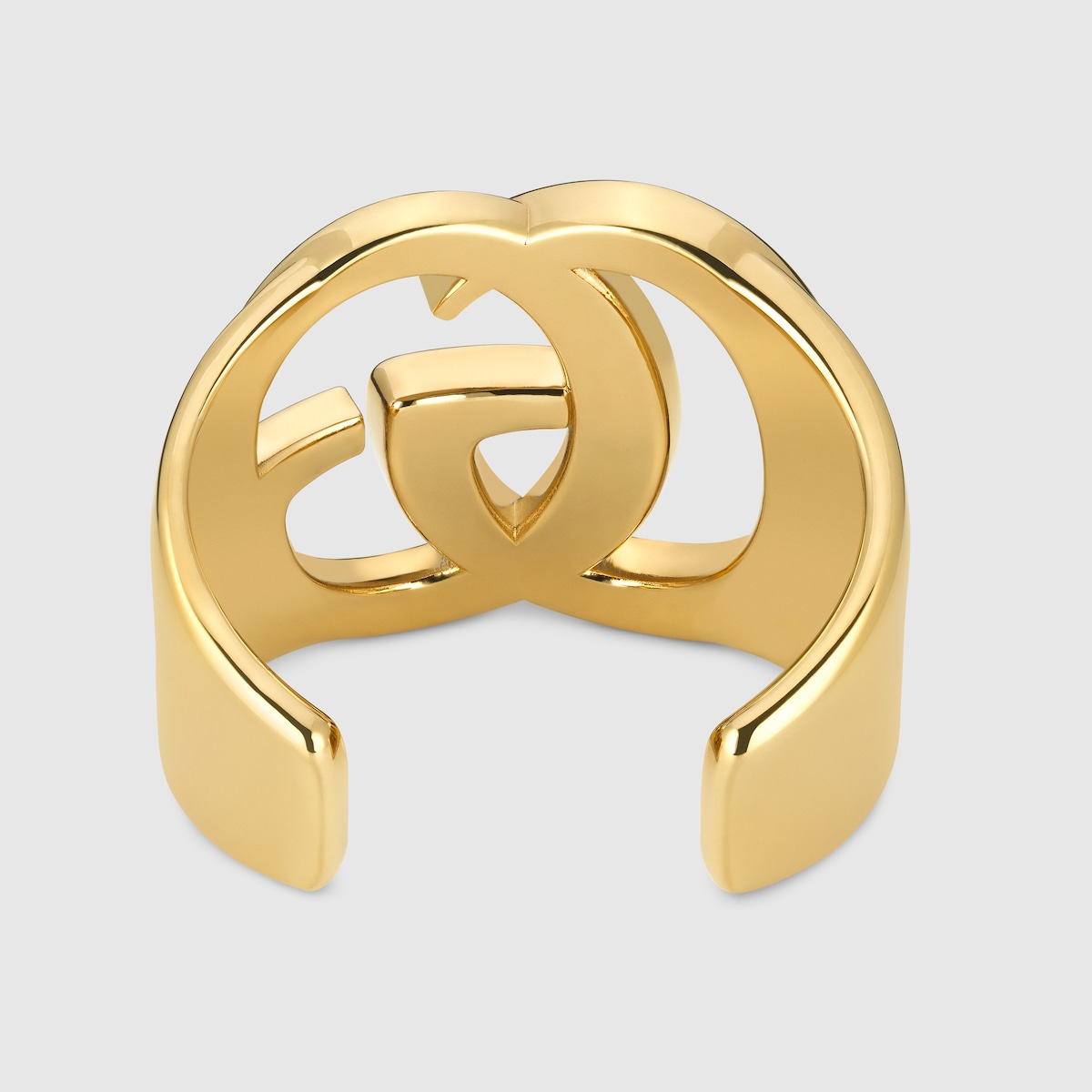 GG Marmont cuff bracelet in gold-toned brass | GUCCI® US