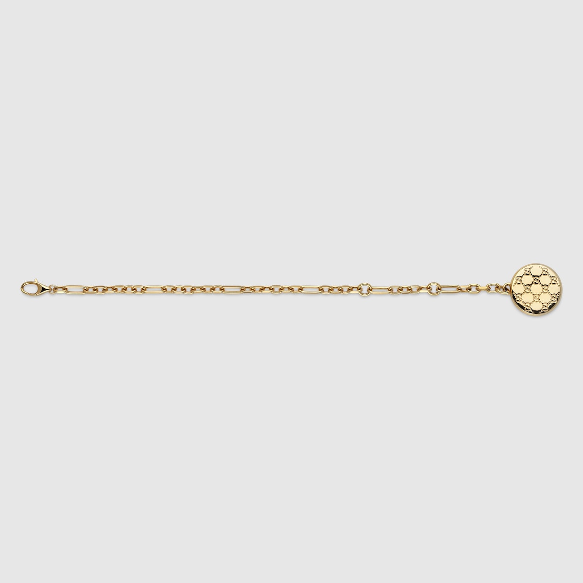 GG motif charm chain bracelet in gold-toned brass | GUCCI® US