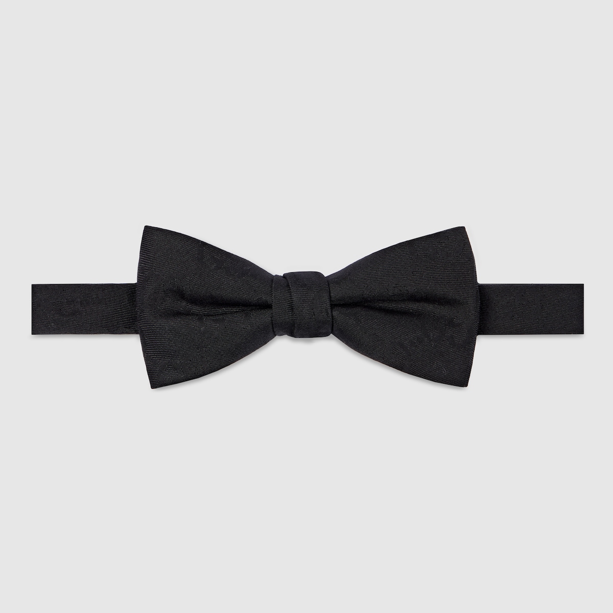 GG cotton silk bow tie in black | GUCCI® SG