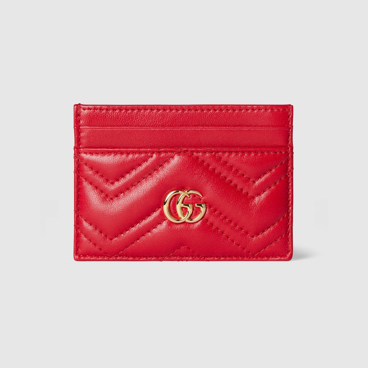 GG Marmont card case in bright red leather | GUCCI® SE