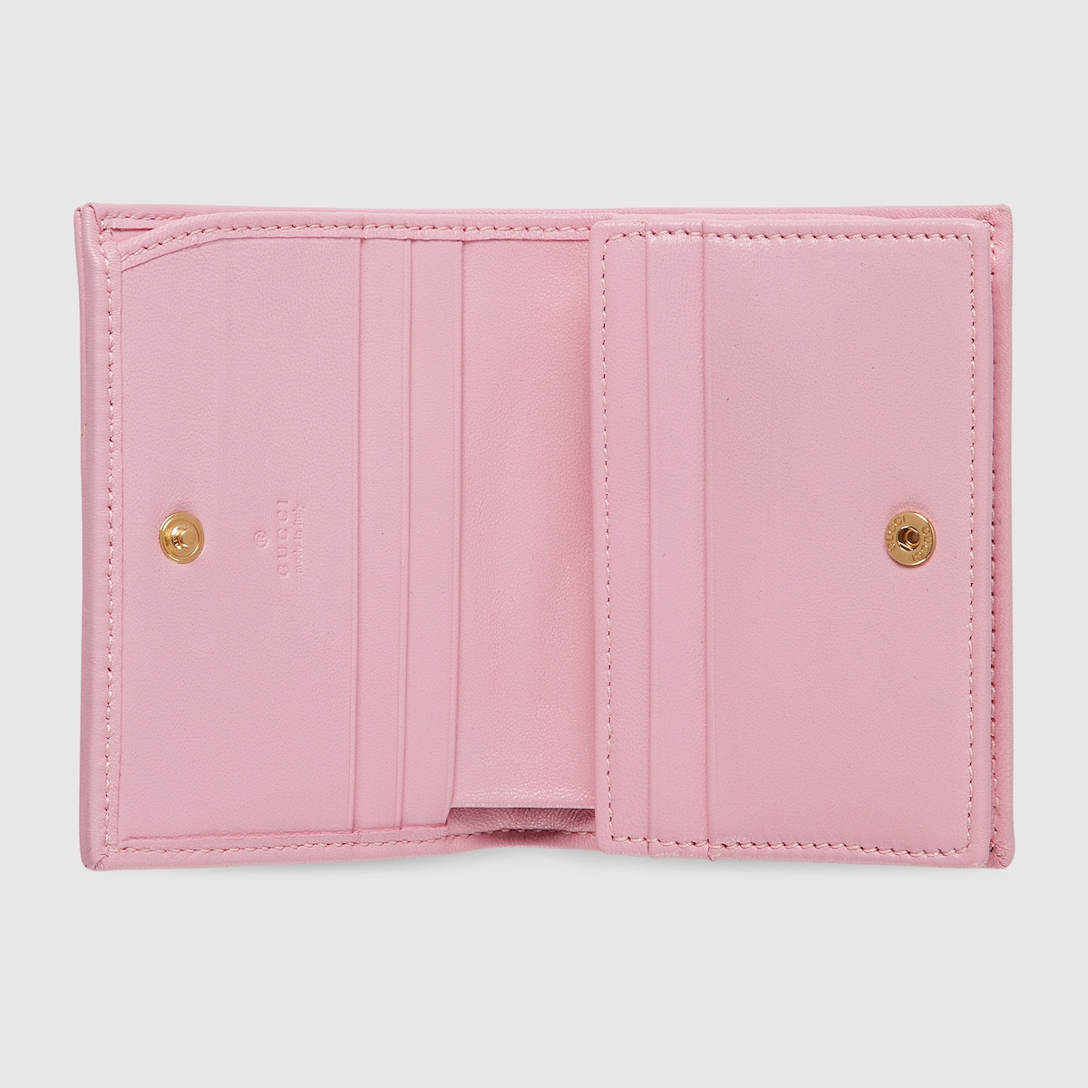 GG Marmont small wallet in light pink leather | GUCCI® FI