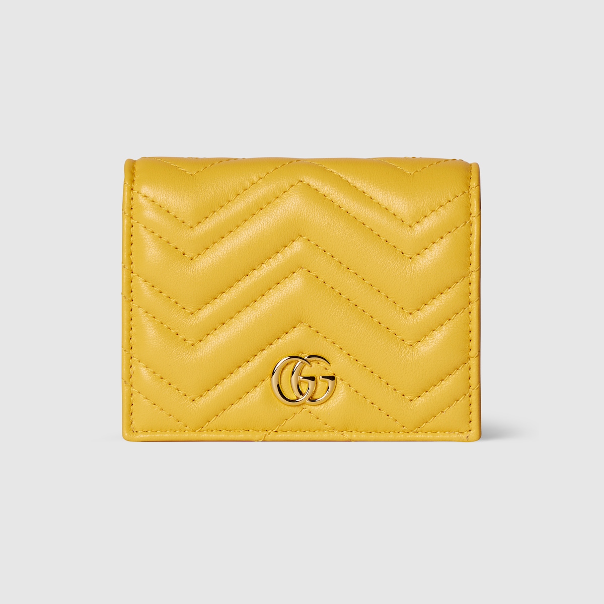 GG Marmont small wallet in yellow leather | GUCCI® SE