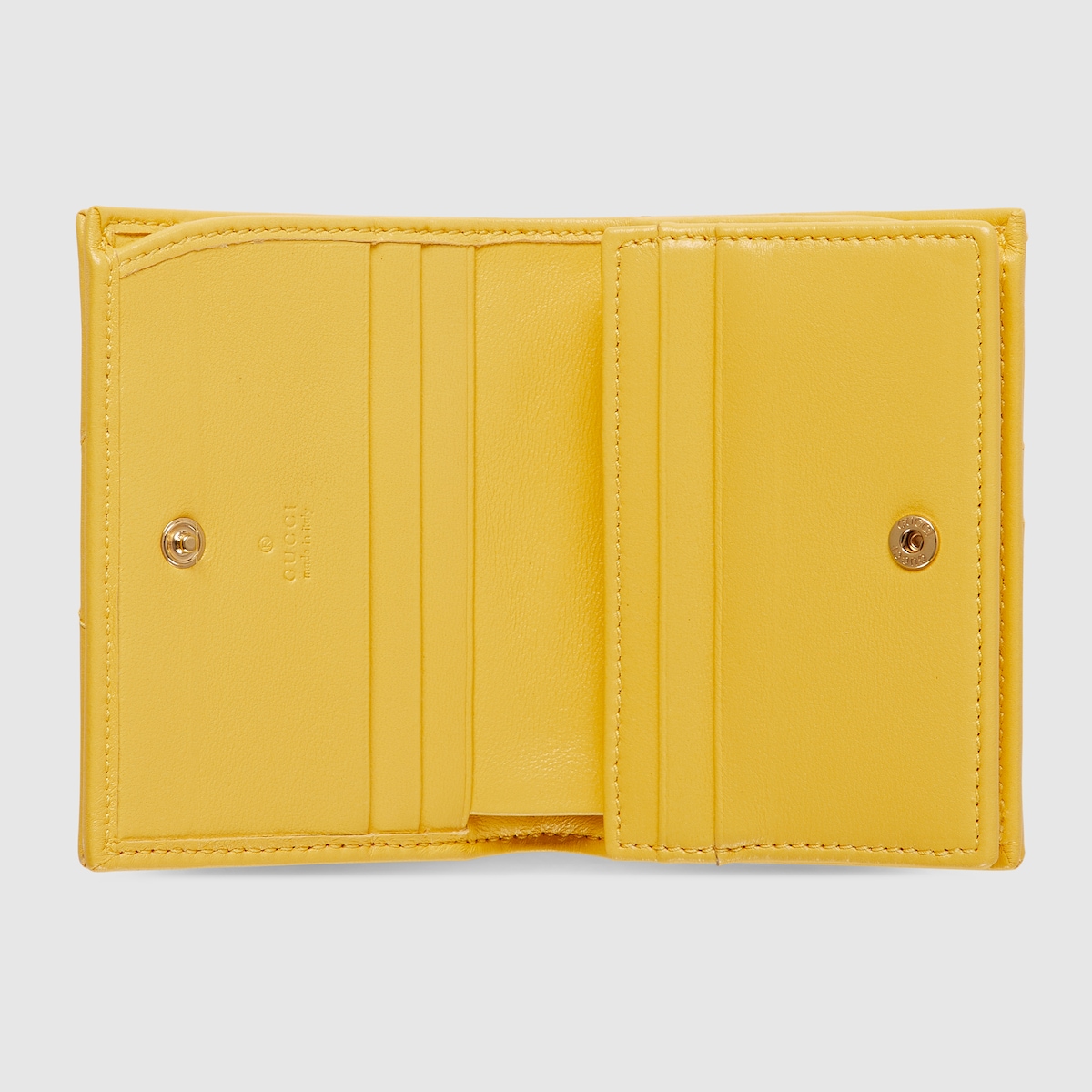 GG Marmont small wallet in yellow leather | GUCCI® ZA