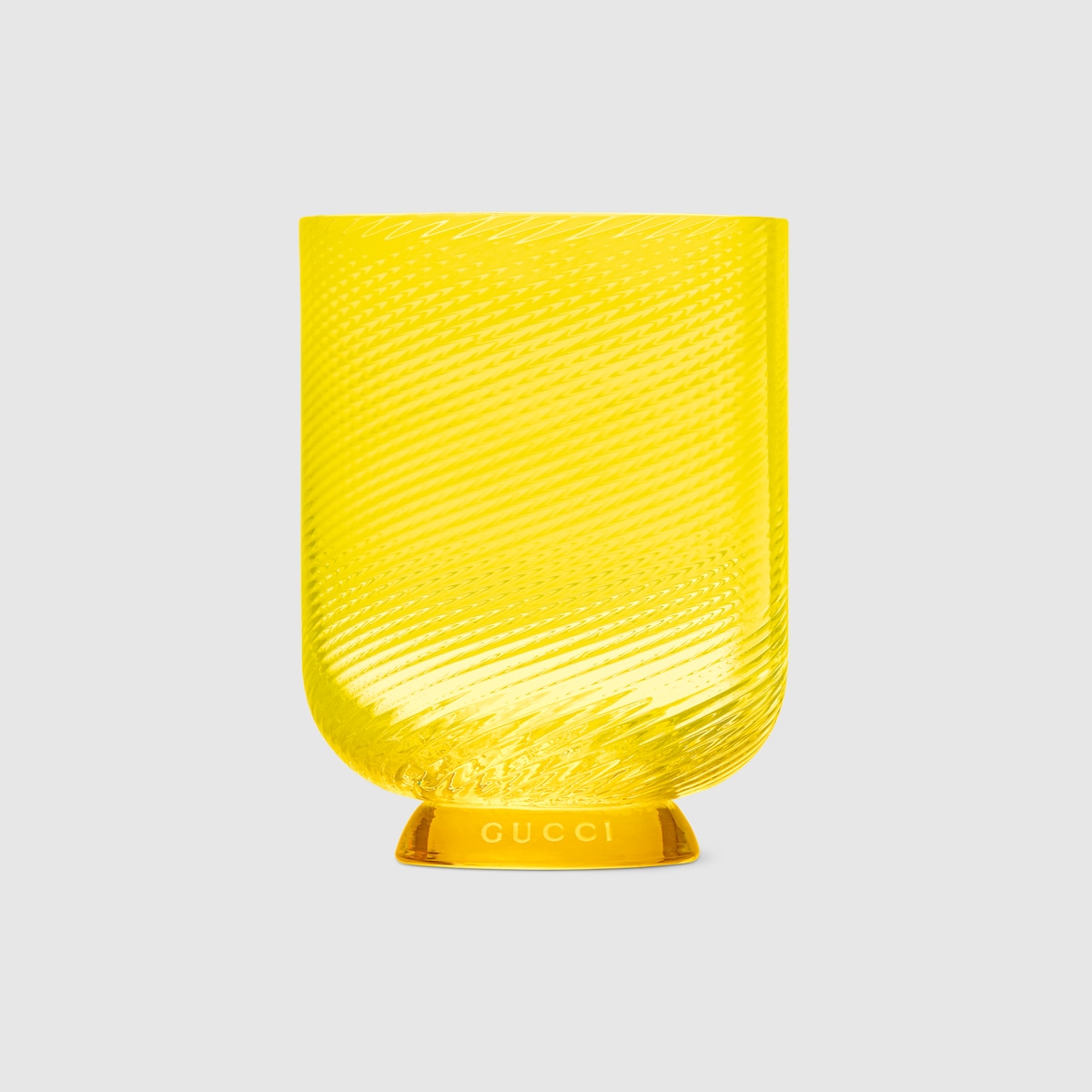 Murano glass tumbler, set of two in yellow | GUCCI® NL