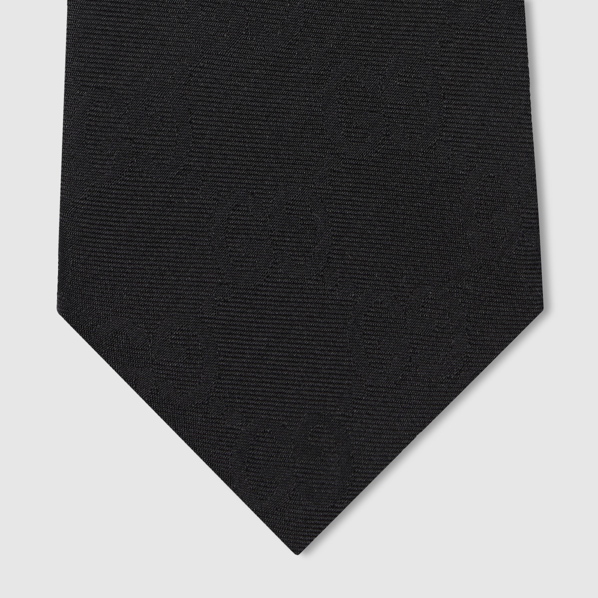 GG silk cotton tie in black | GUCCI® ZA