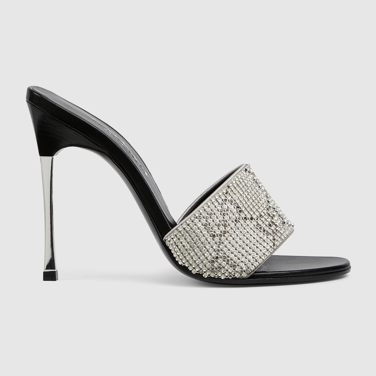 Women's crystal Bombshell slide sandal in grey GG crystal | GUCCI® US