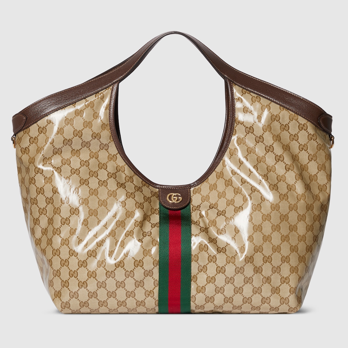 Gucci Giglio large tote bag in sand and brown GG fabric | GUCCI® NZ