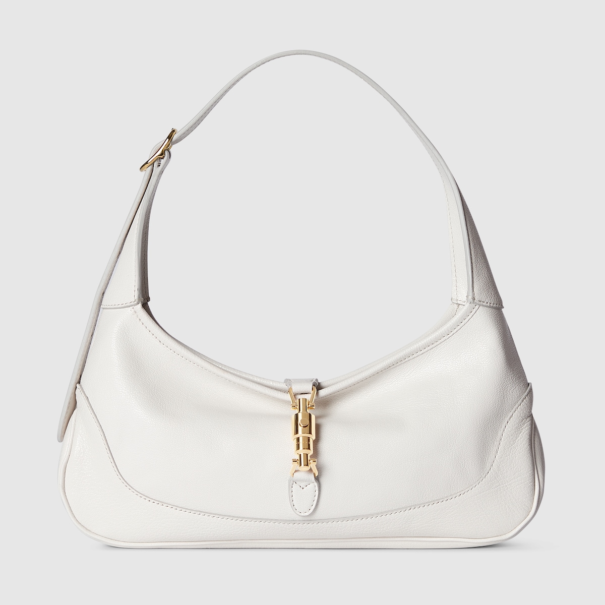 Jackie Slim small shoulder bag in white leather | GUCCI® NO