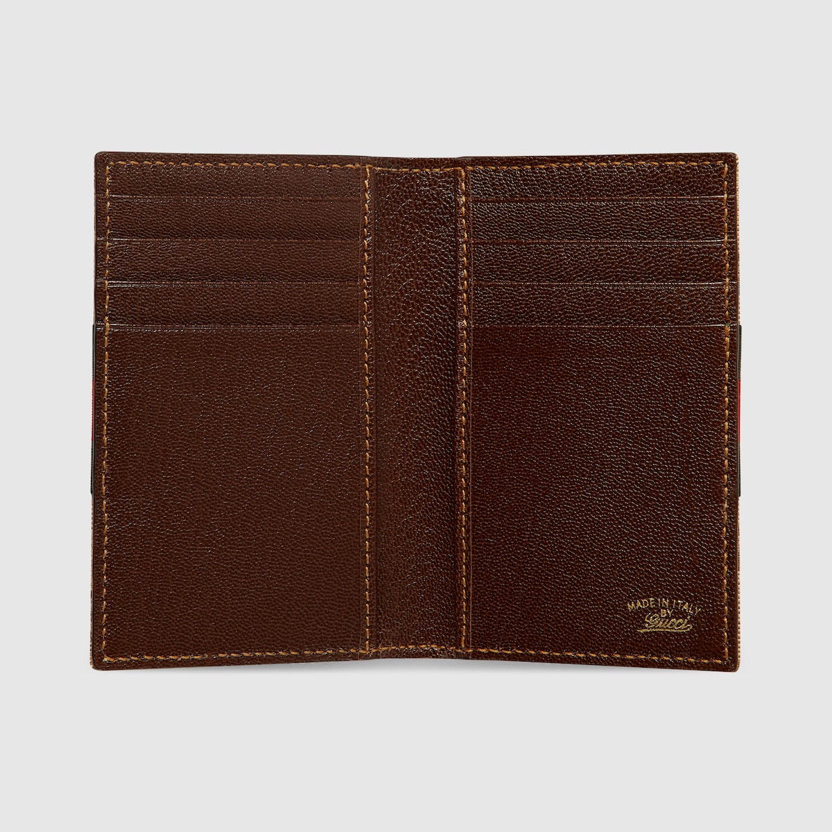 GG card case with Web in sand and brown GG canvas | GUCCI® US